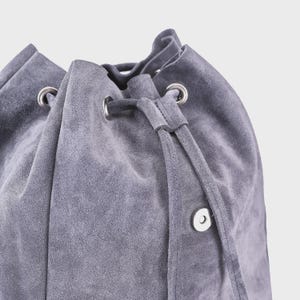 Suede Backpack Purse, Women Brown Suede Backpack, Classic Look Rucksack ...
