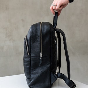 Men's Luxury Leather Backpack, Personalised Gift for Him, Casual ...