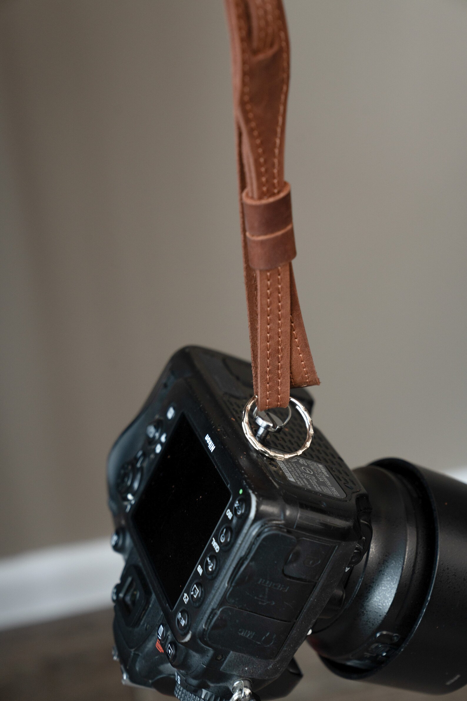 Adjustable Leather Camera Wrist Strap, Camera Accessory, Handmade ...