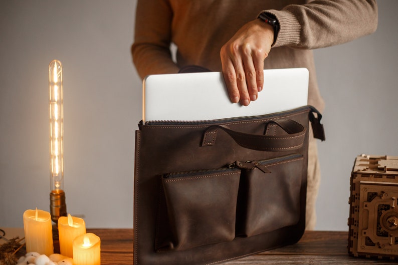 Leather Laptop Case. Leather Laptop Sleeve. Leather Laptop Bag - Etsy