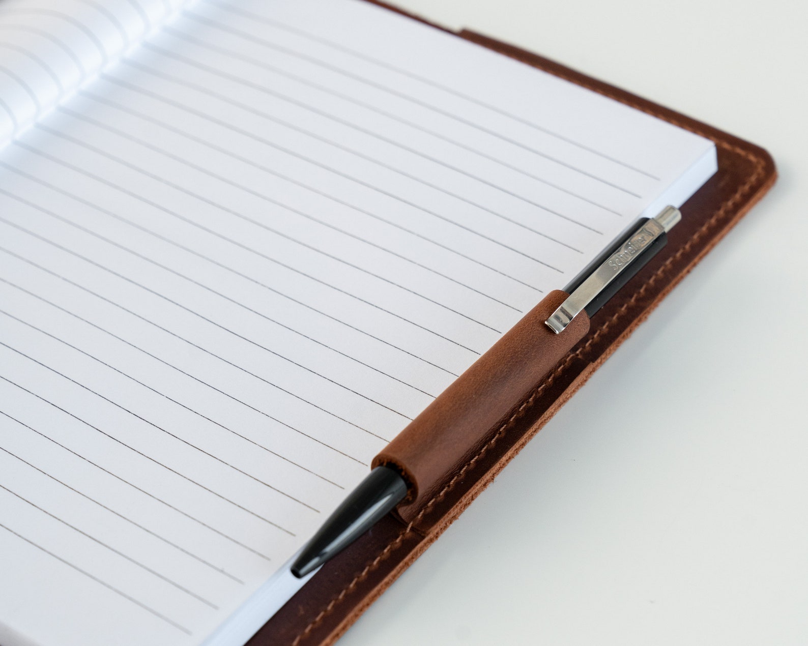 Handmade Leather Notebook Cover, Custom Monogram Travel Journal ...
