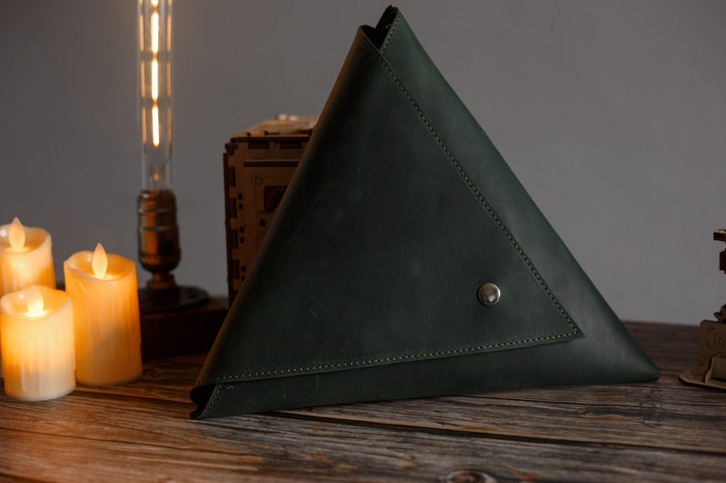 Leather Women Clutch. Triangle Bag. Casual Bag. Geometric Bag. - Etsy