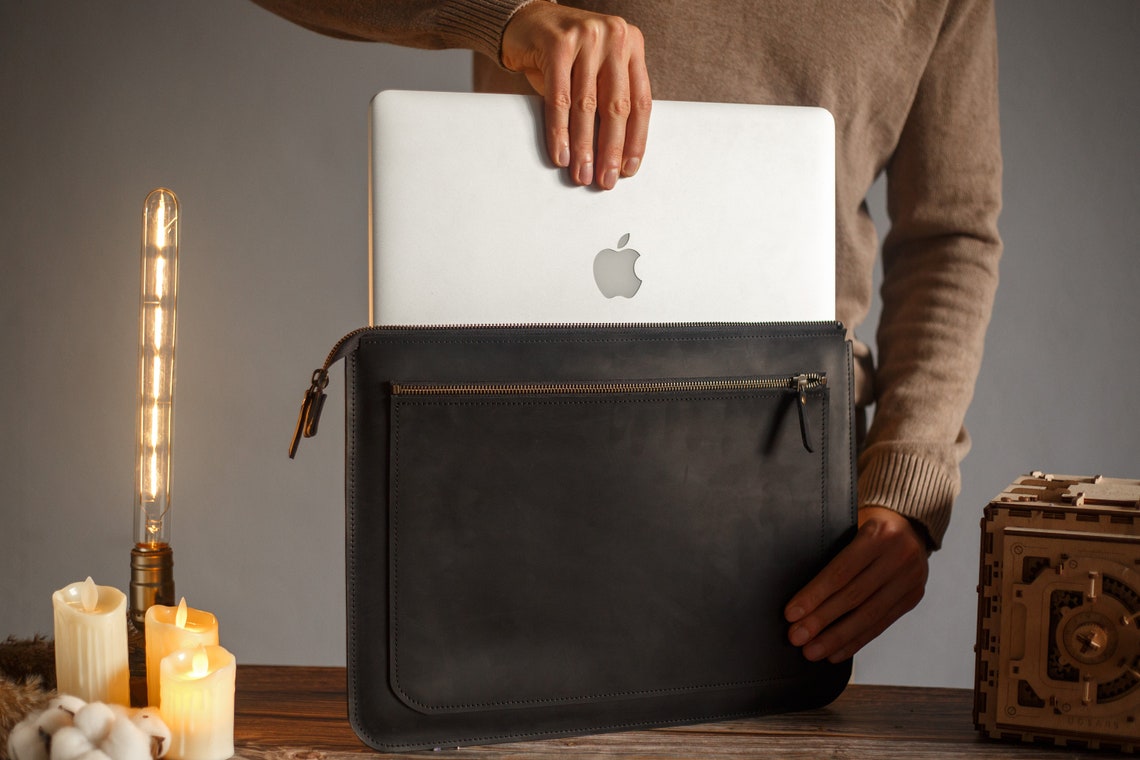 Macbook Pro 13 Sleeve Leather Macbook Sleeve Macbook Air | Etsy