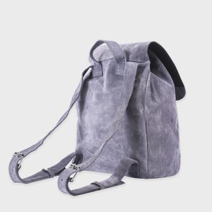 Suede Backpack Purse, Women Brown Suede Backpack, Classic Look Rucksack ...