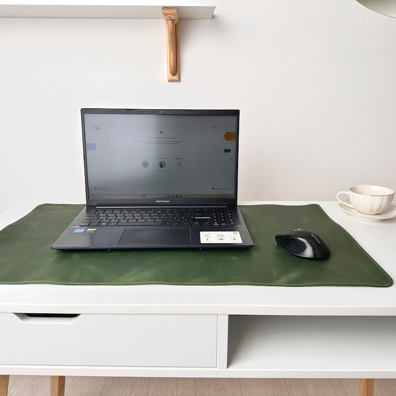 Green Desk Mat - Etsy