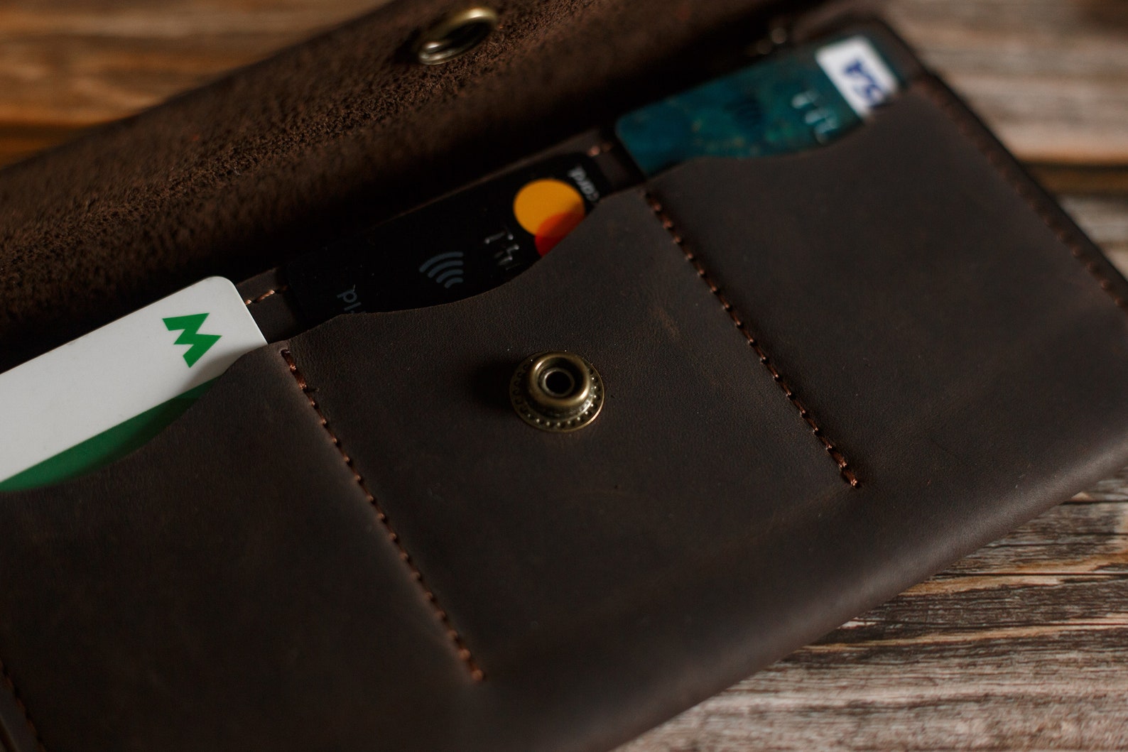 Leather Cash Envelopes, Money Carrier, Leather Card Carrier, Leather ...