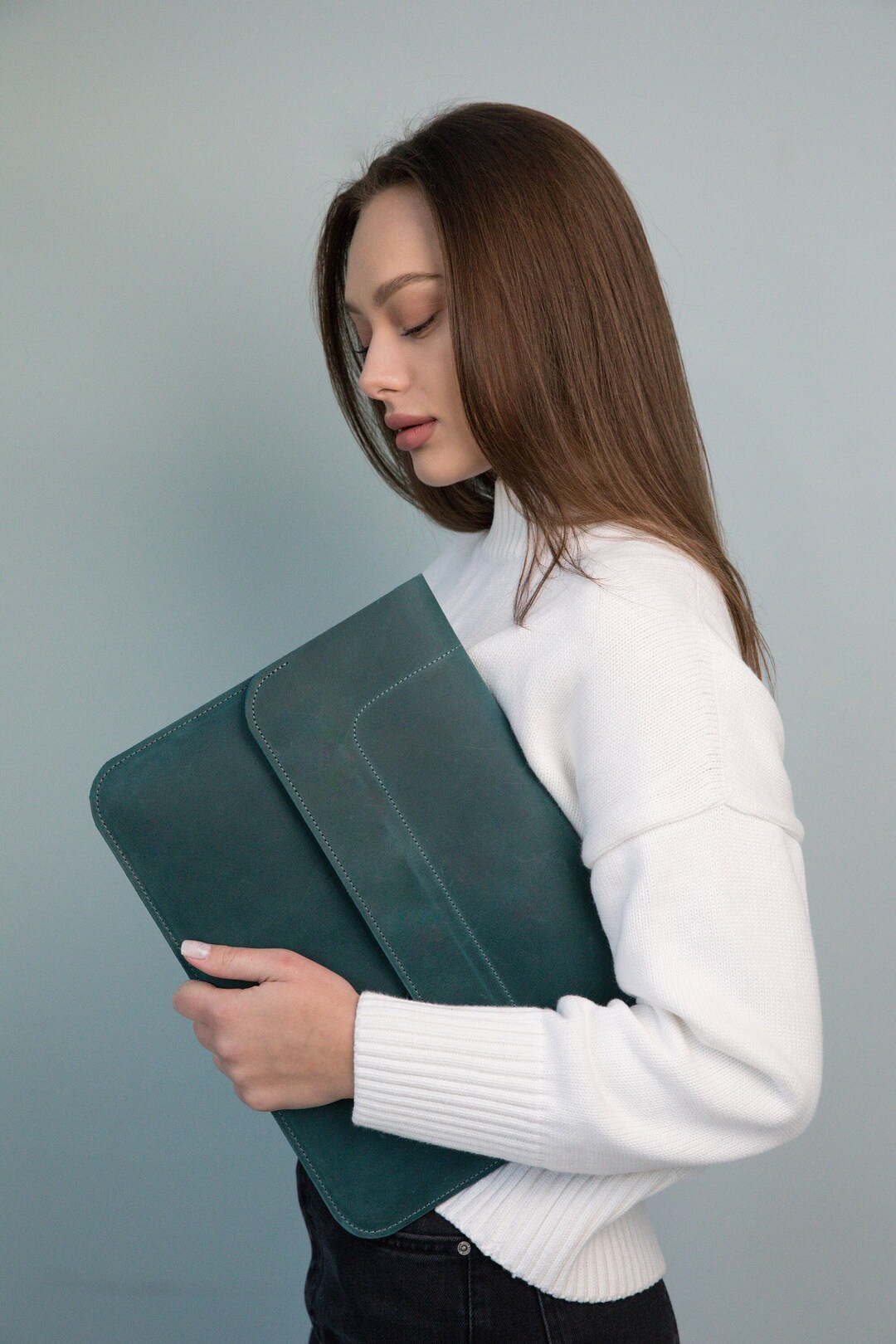 Leather Laptop Sleeve, Personalized Laptop Sleeve, Leather Laptop Case ...