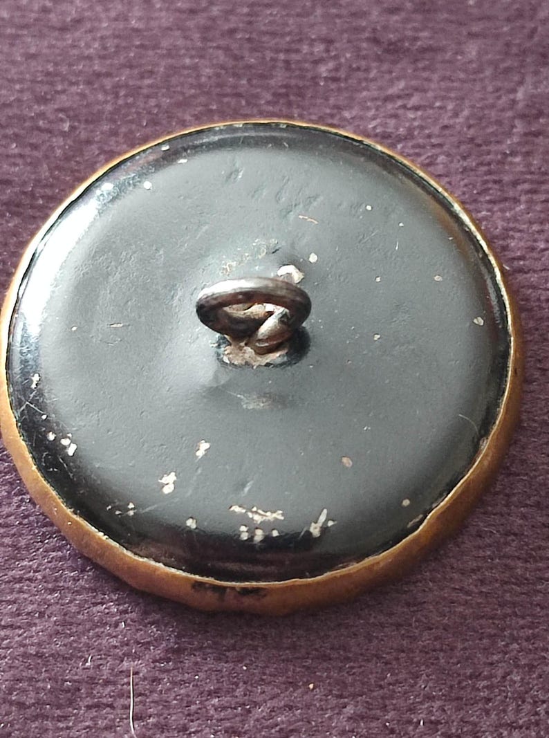 Victorian Pressed Brass Girl Button - Etsy