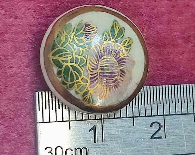 Antique Satsuma Button - Etsy