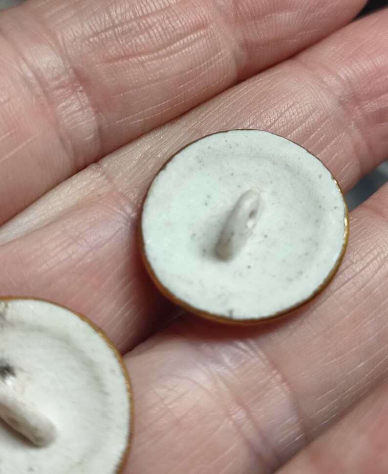 Antique Handpainted China Button - Etsy