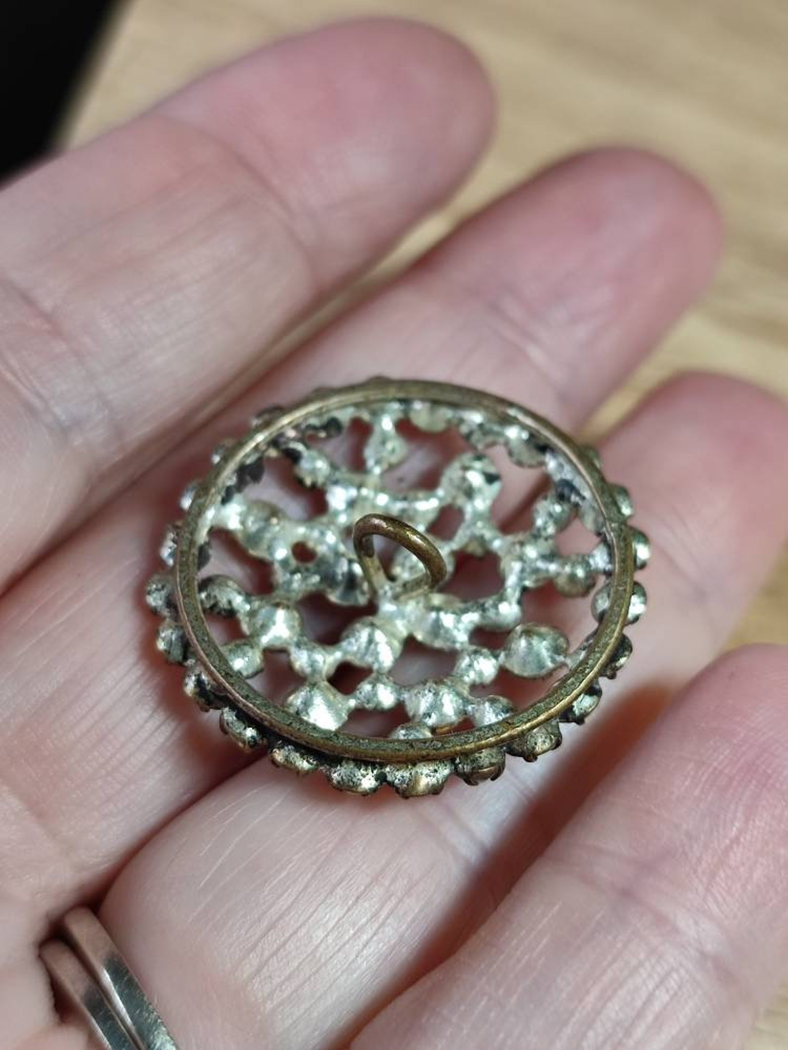 Antique Paste Button - Etsy