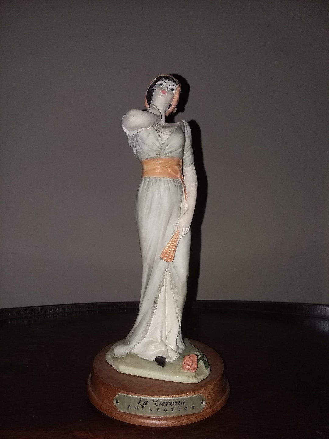 Beautiful La Verona Collection Lady in Hat With Hand Fan. - Etsy