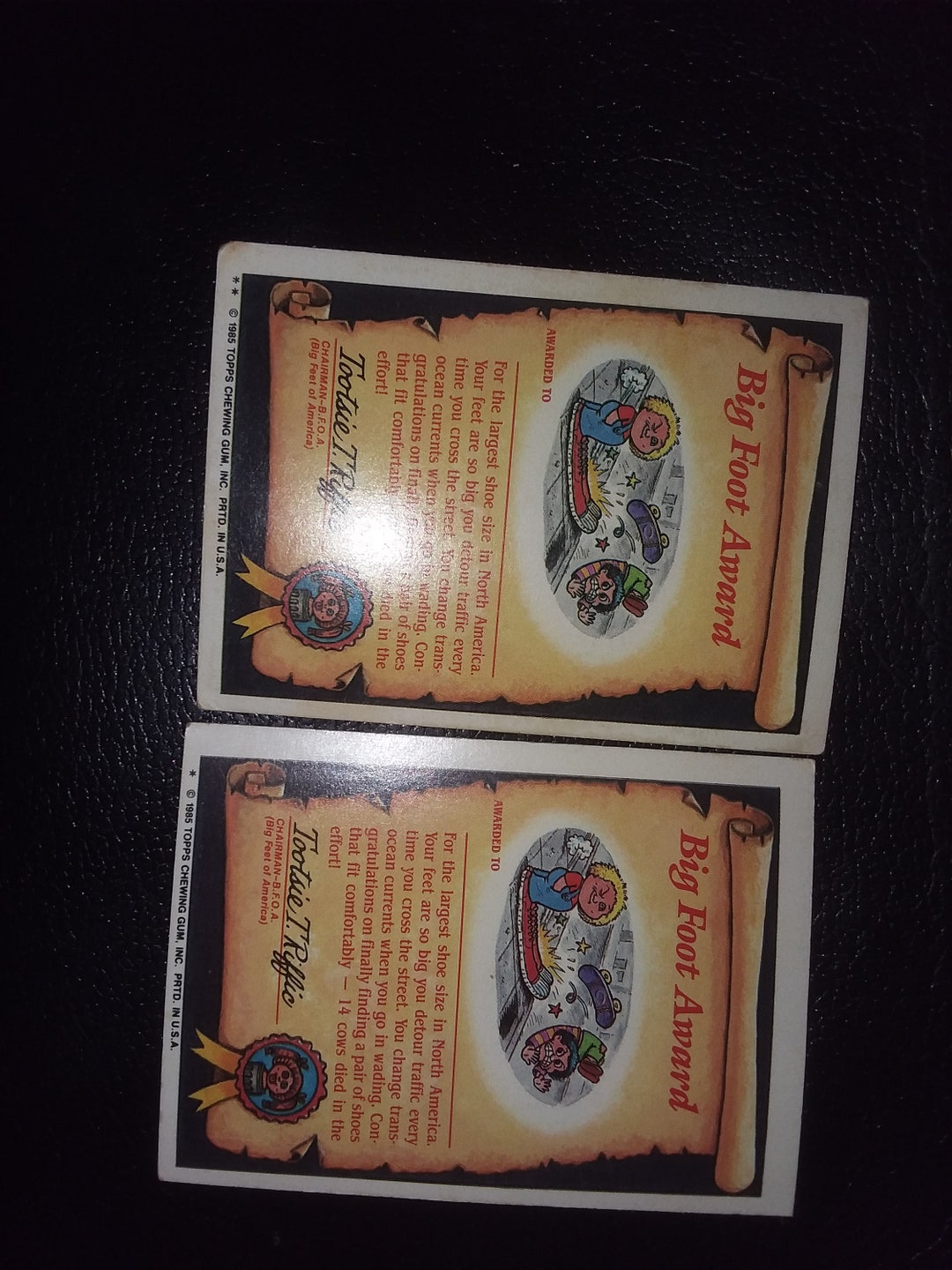 1985 Garbage Pail Kids Series 2 Lot 63a Spacey Stacy 63b Janet Planet ...