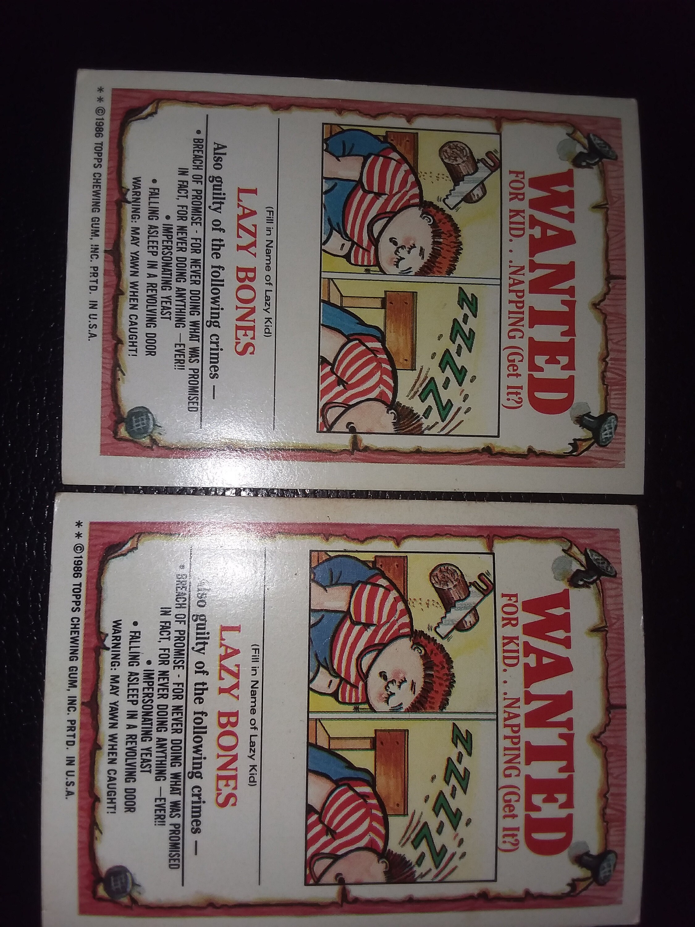 1986 Garbage Pail Kids, Shorned Sean and Hy Gene, 161a & 161b - Etsy