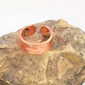 Magnetic Pure Copper Adjustable Hammer Work Ring With 2 High Quality Magnet,handmade,free UK ...