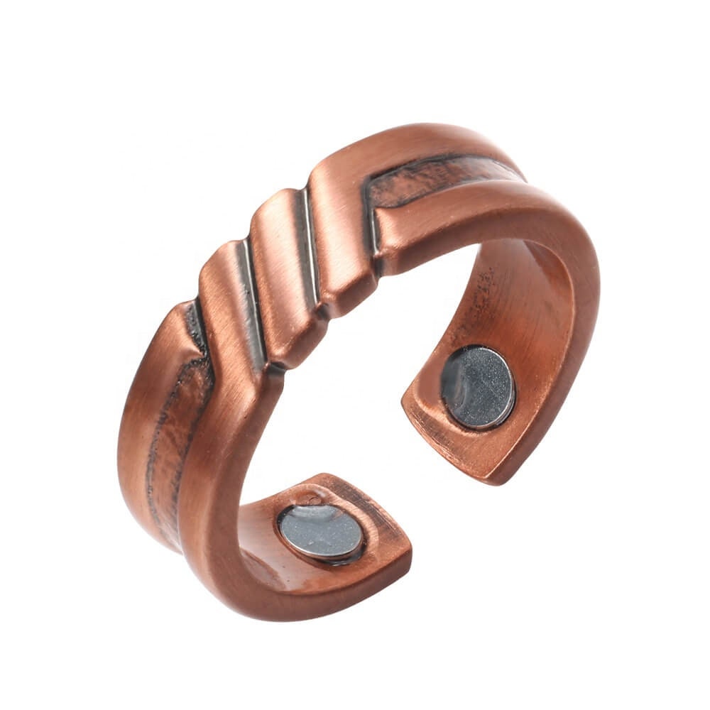 Magnetic pure copper adjustable ring with 2 high quality | Etsy