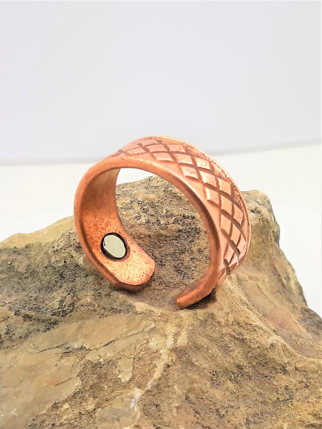 Magnetic Pure Copper Adjustable Ring With 2 High Quality Magnet ...