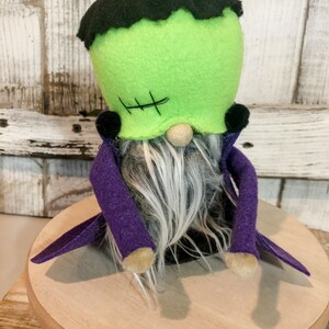 Frankenstein Halloween Gnome, Tiered Tray Decor, Halloween Decor, Fall ...