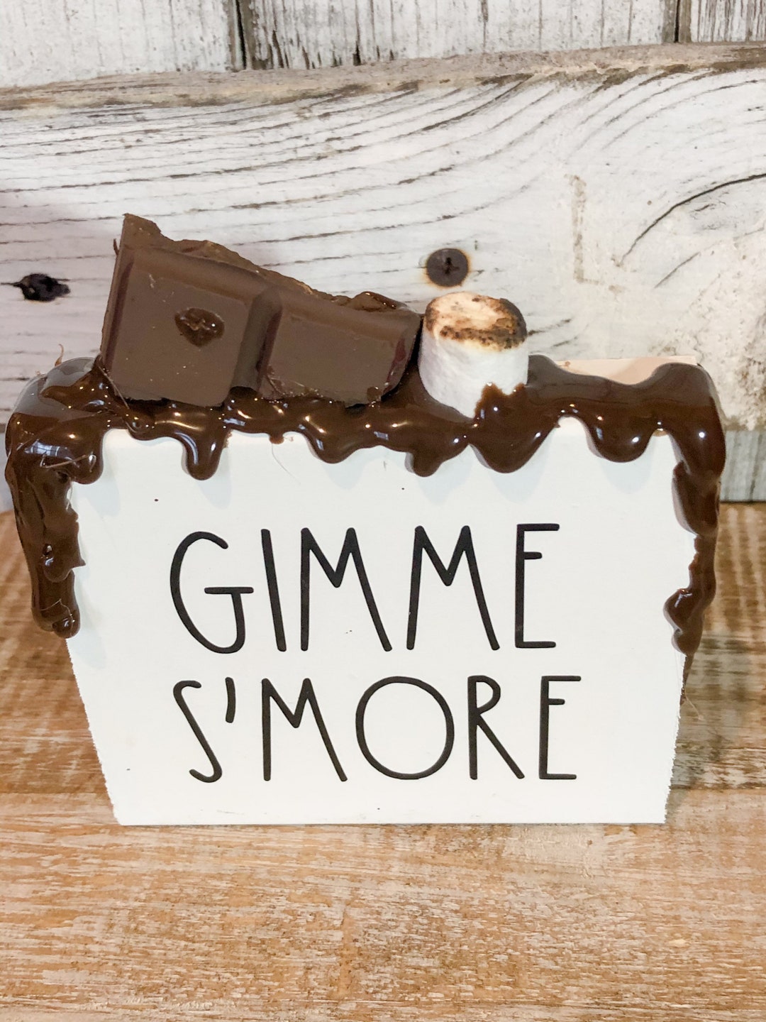 Smore Sign Decor, Fake Chocolate, Fake Toasted Marshmallow, Fake S ...