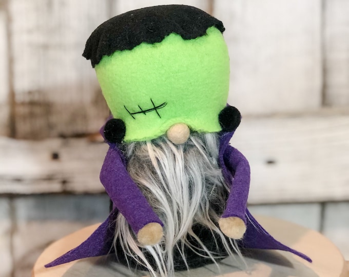 Frankenstein Halloween Gnome, Tiered Tray Decor, Halloween Decor, Fall ...
