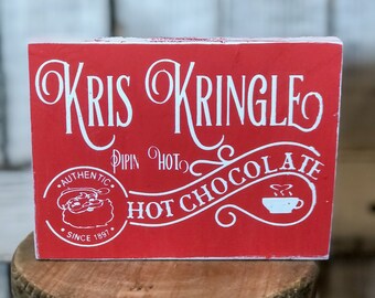 Kris Kringle Sign | Etsy