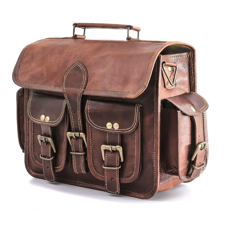 Full Grain Leather Bike Bag Pair Saddle Bag Set of 2 Bags - Etsy