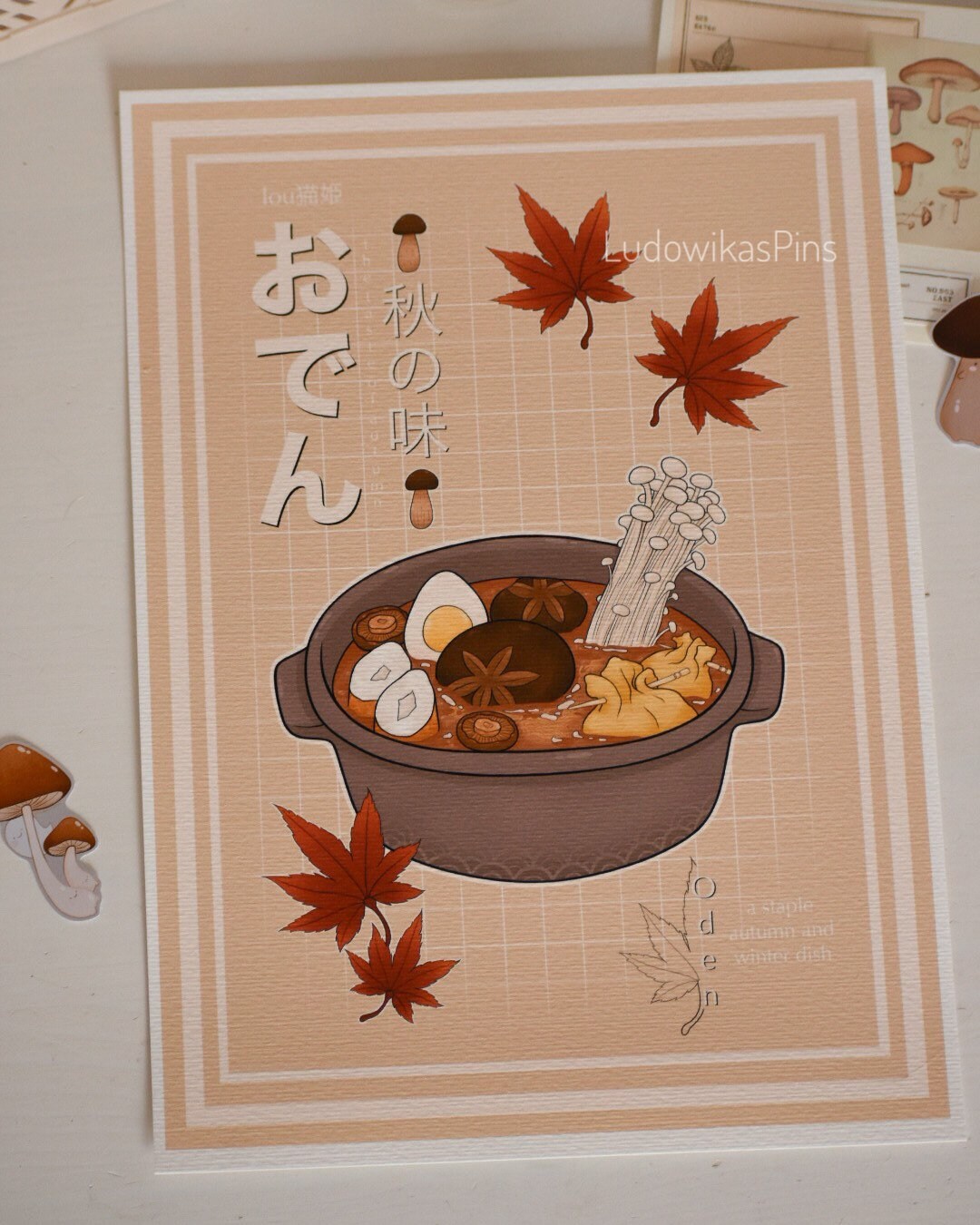 Oden Poster Print Japanese Autumn Soup - Etsy