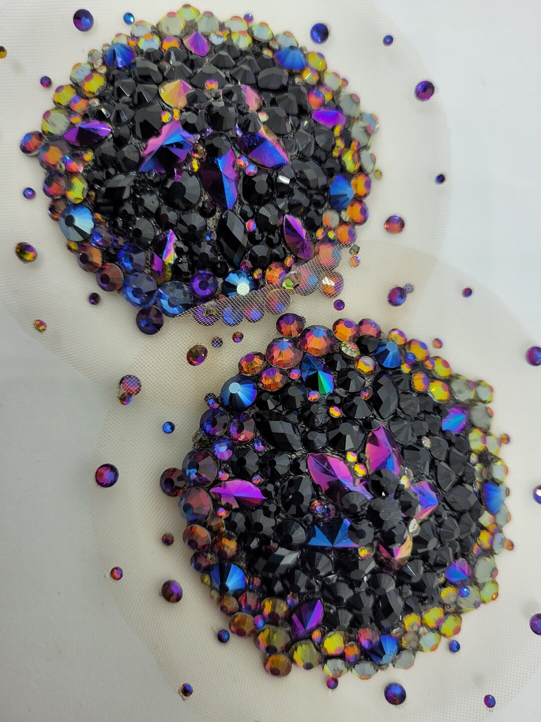 Gradient Effect Rhinestone Bespoke Illusion Pasties - Etsy