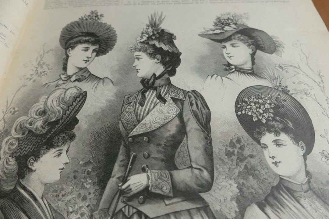 La Mode Illustree 1889 Complete Bound Year Fashion Magazines Large ...