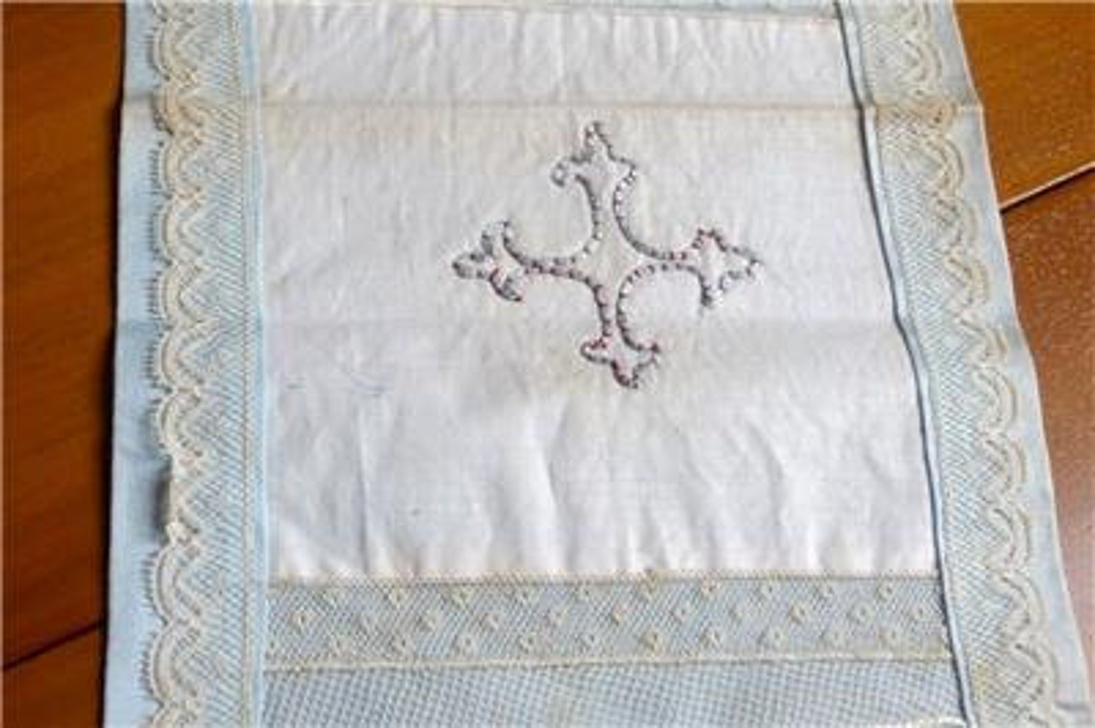 Exquisite Antique Handmade ABC Sampler Ensemble 18 Elements W Lace ...