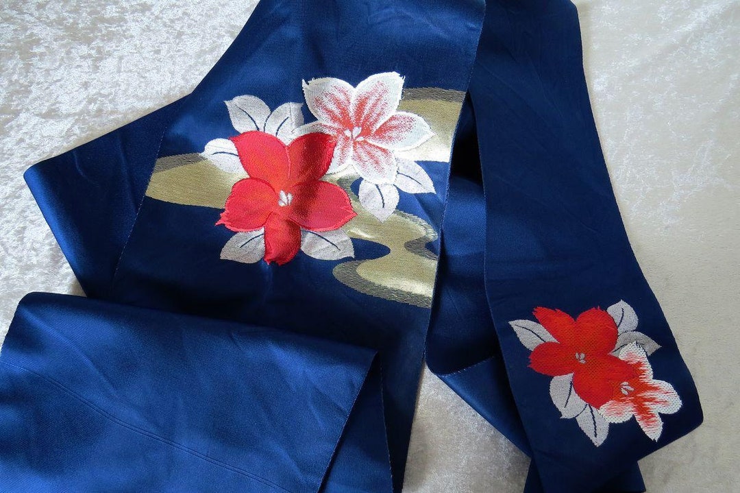 From Collection Noble Vintage Original Japanese Silk Obi Kimono Belt ...