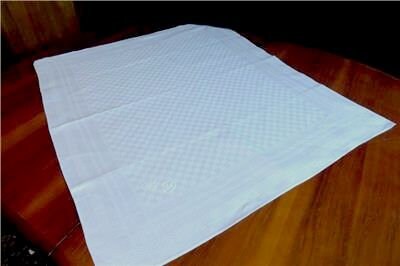 6 Rare Giant French Napoleon III Collectors Linen Damask Napkins Plaid ...