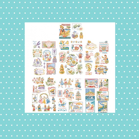 50 Patterns of Provence | Etsy