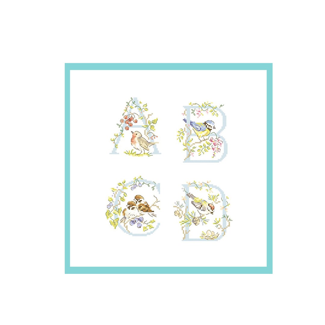 The Birds Alphabet Chart - Etsy