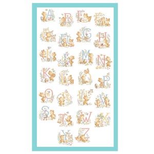 The « Teddy Bear » Alphabet Chart - Etsy