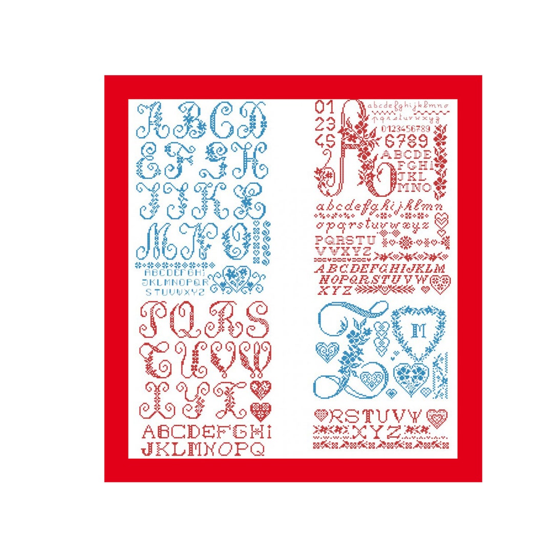 The Monogram Alphabet Chart - Etsy