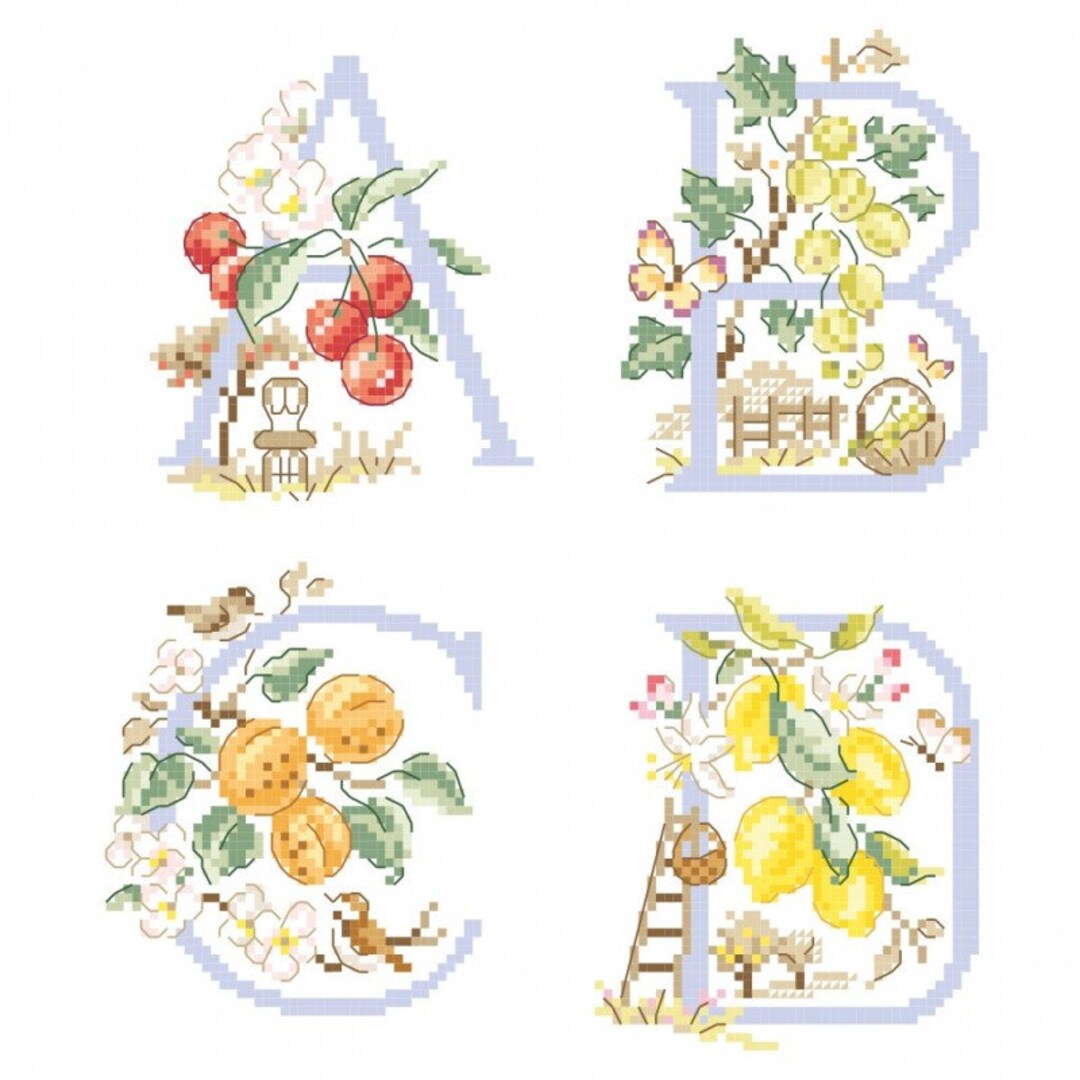 The « Fruits » Alphabet Chart - Etsy