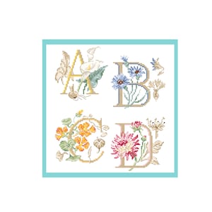 The « Botanical » Alphabet Chart - Etsy