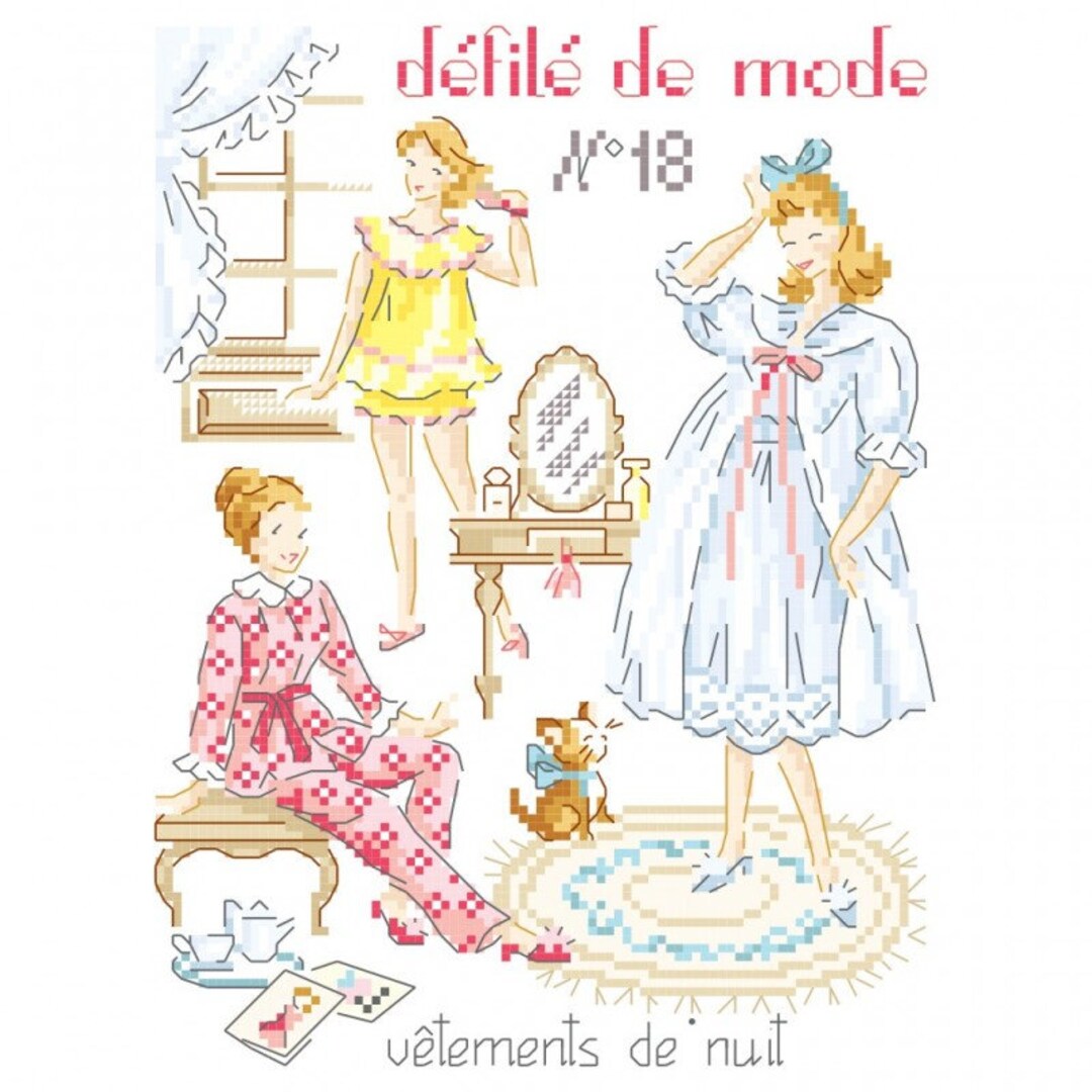Fashion Show « Nightwear » Chart - Etsy