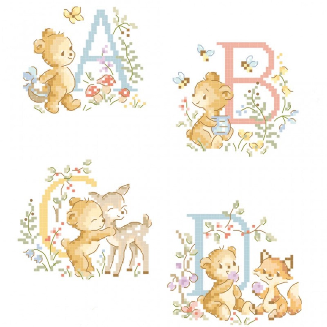 The « Teddy Bear » Alphabet Chart - Etsy