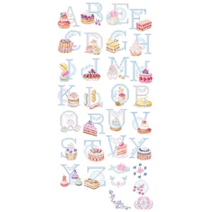 The « Pastry-shop » Alphabet Chart - Etsy