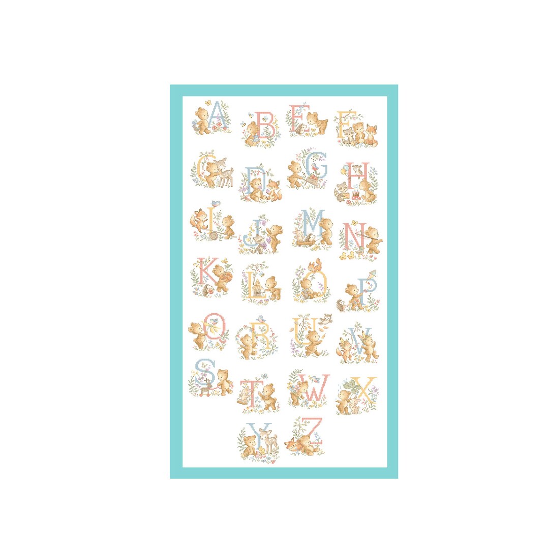 The Teddy Bear Alphabet Chart - Etsy