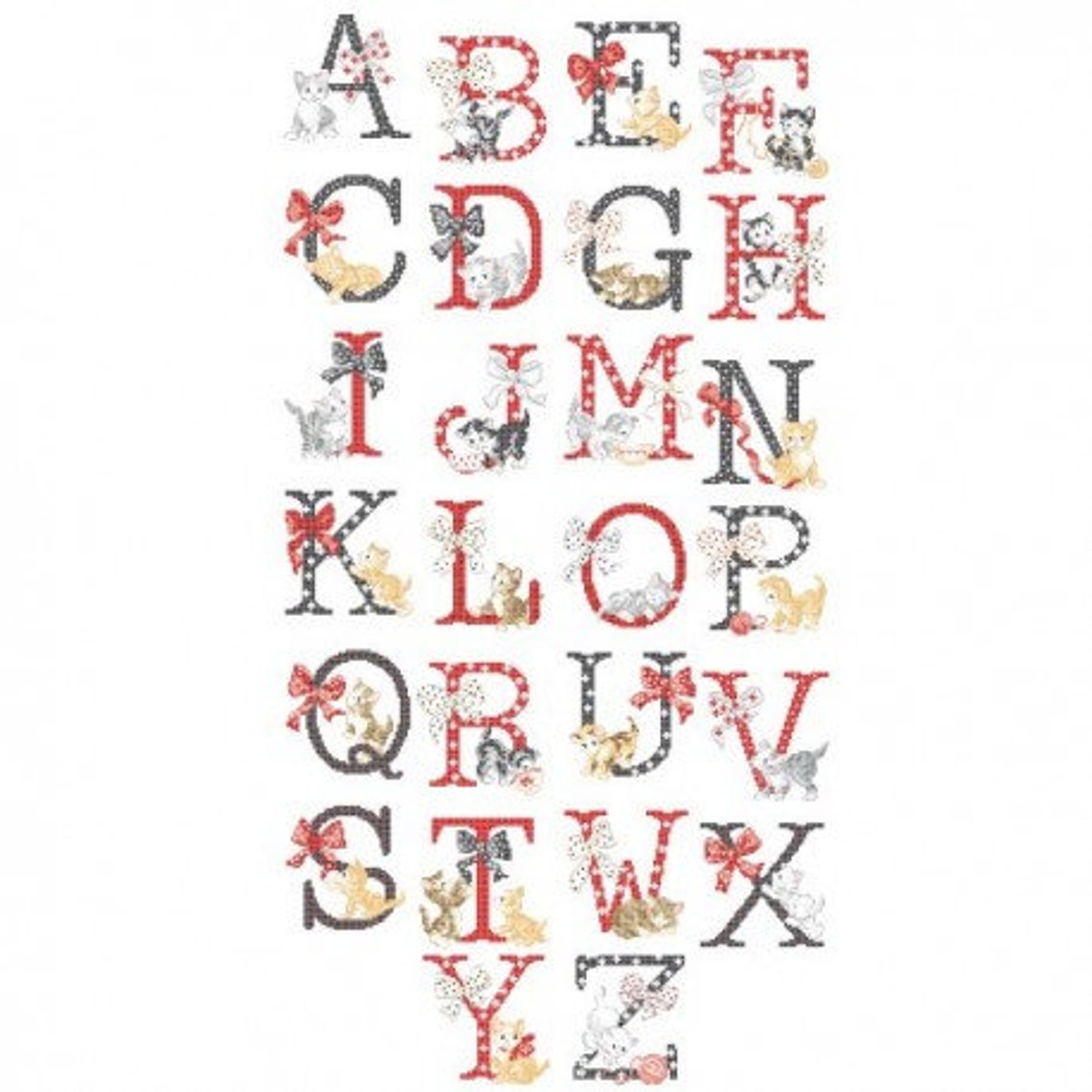 The Cats Alphabet Chart - Etsy