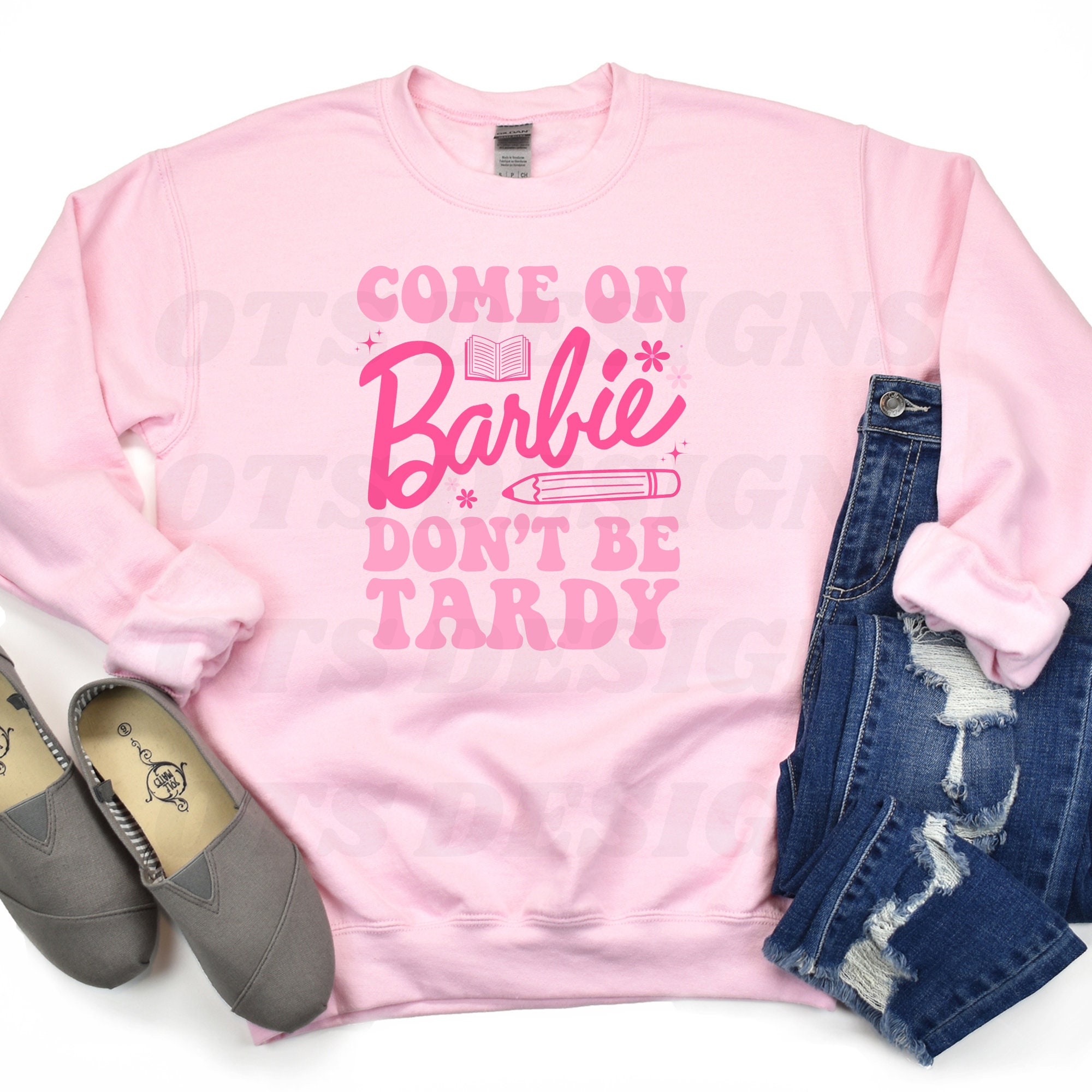 Barbie Teacher Png Svg Dont Be Tardy Come On Teacher Png Etsy