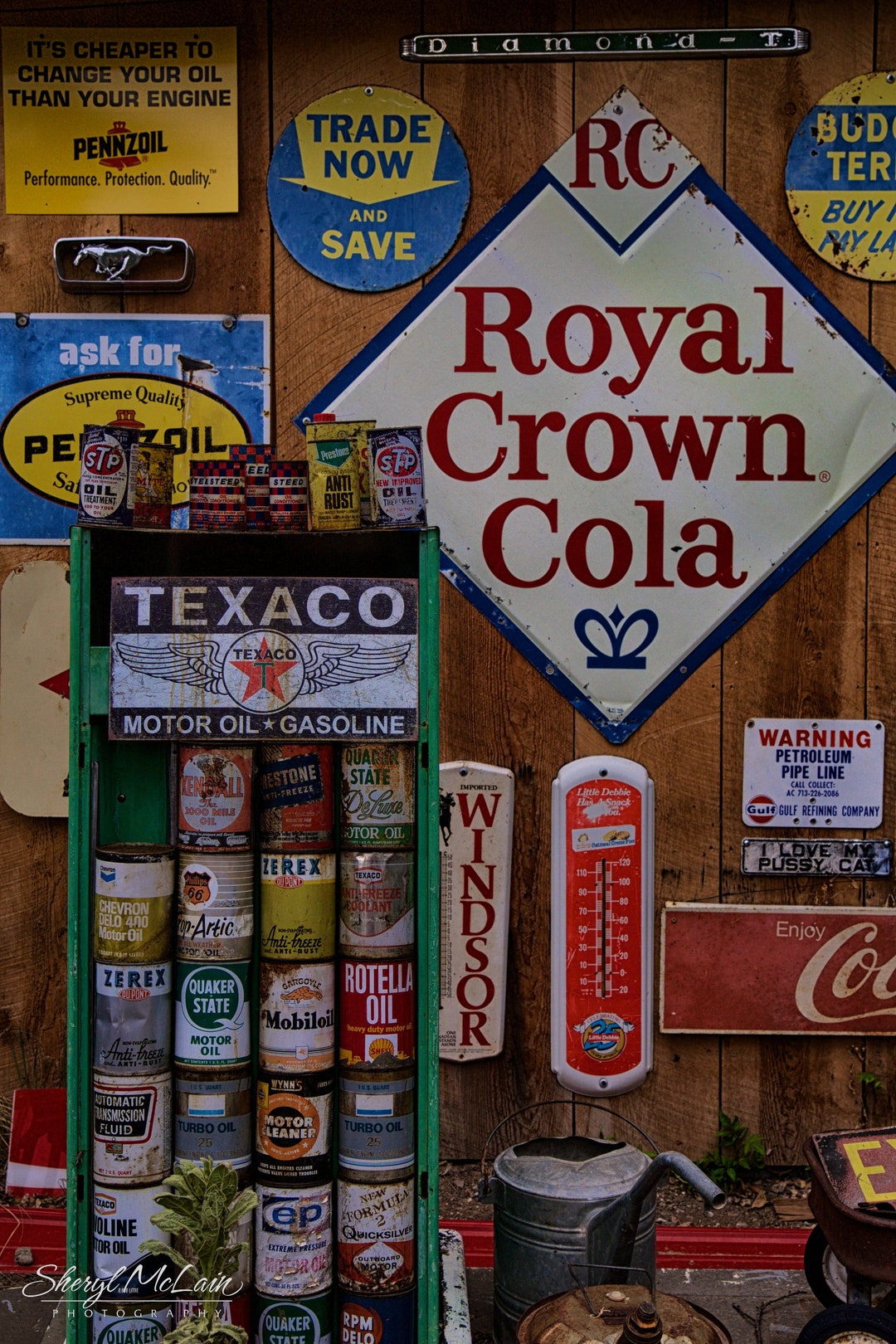 Vintage Service Station Art Canvas - Etsy