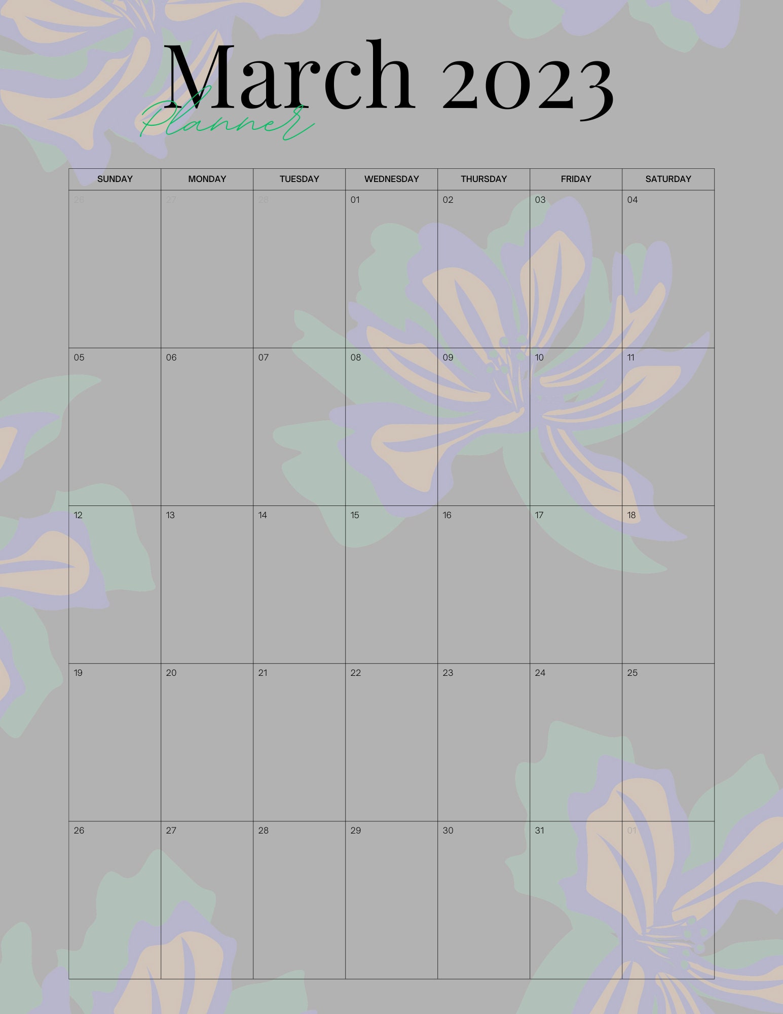 12 Month Calendar Set-digital & Printable - Etsy