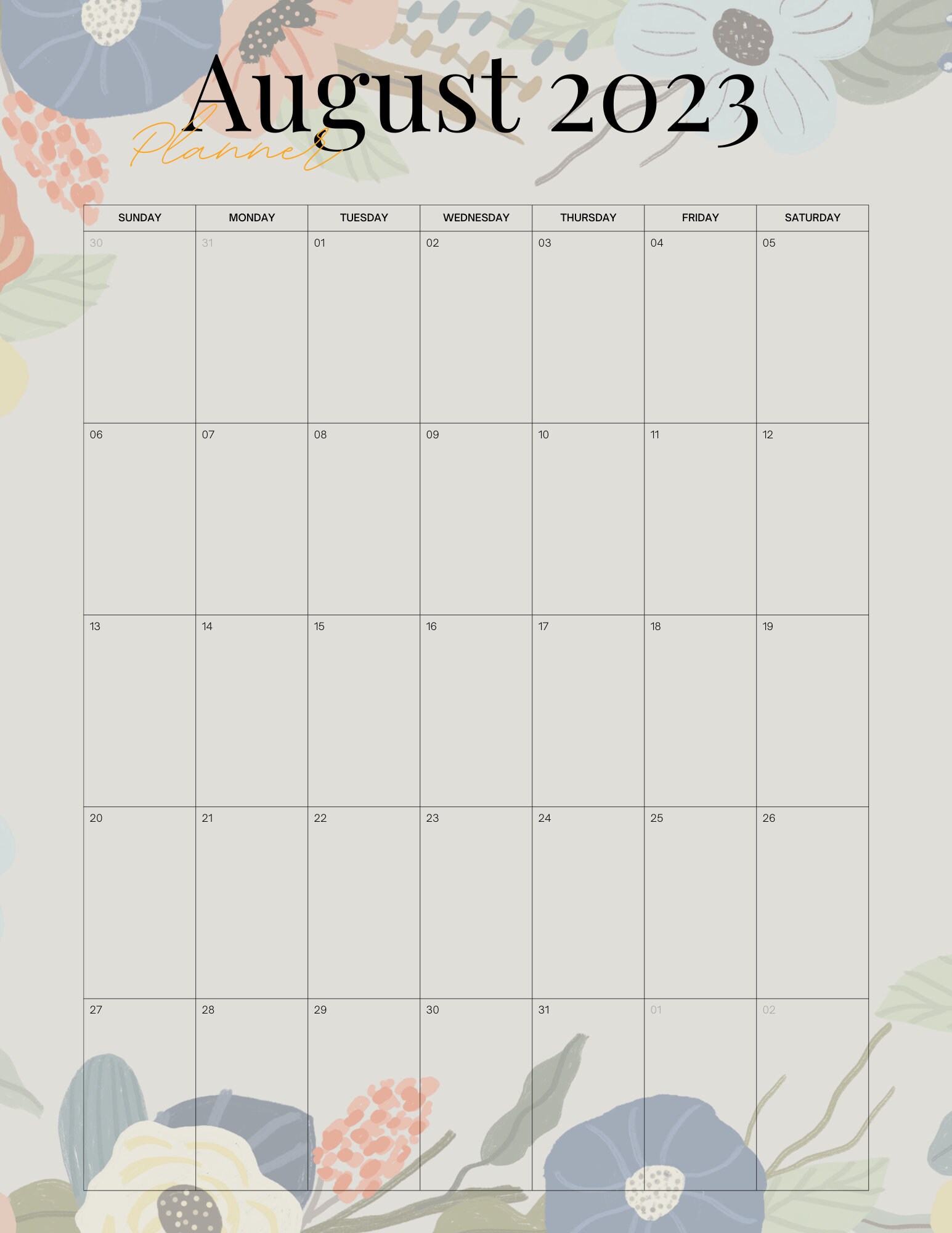 12 Month Calendar Set-digital & Printable - Etsy