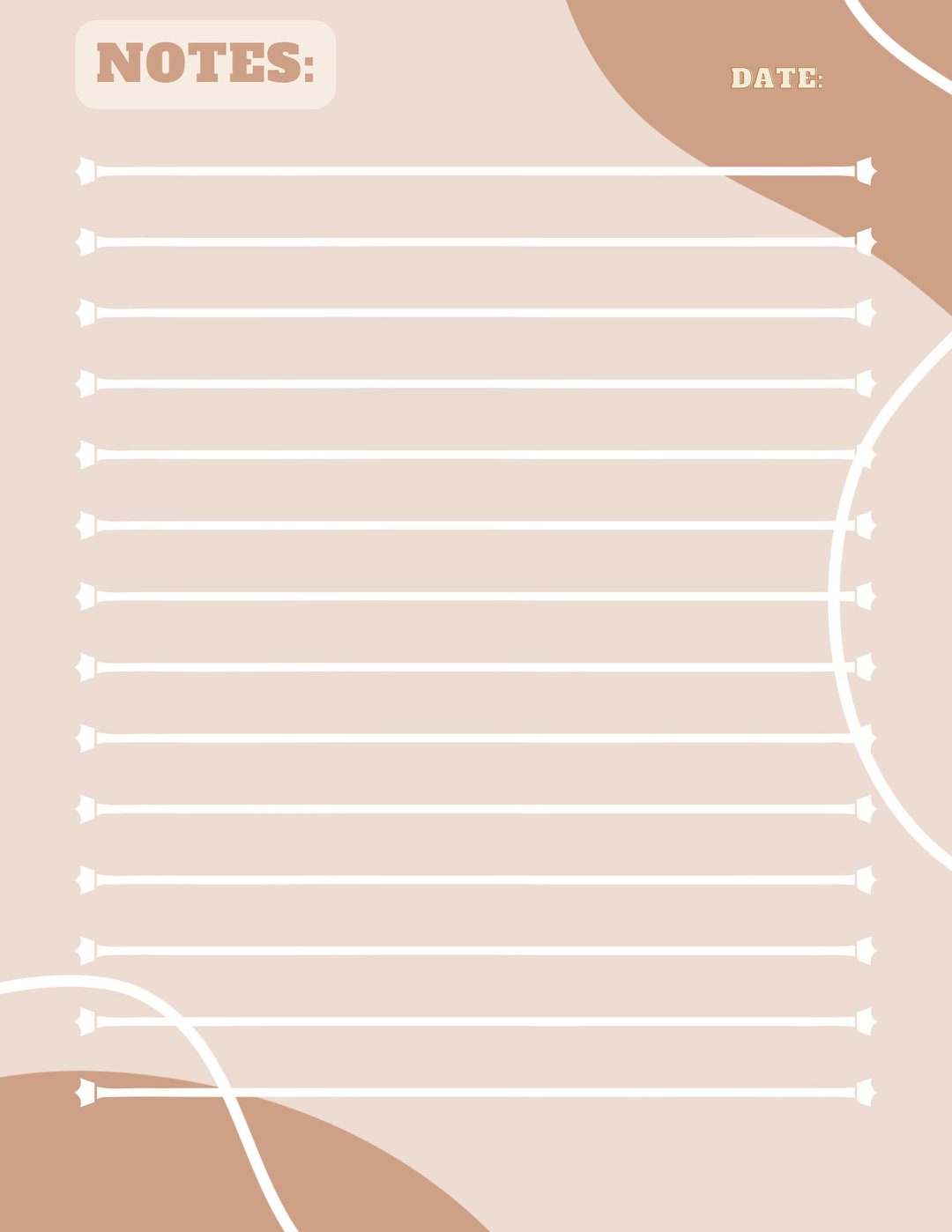 Notes Page-digital and Printable - Etsy