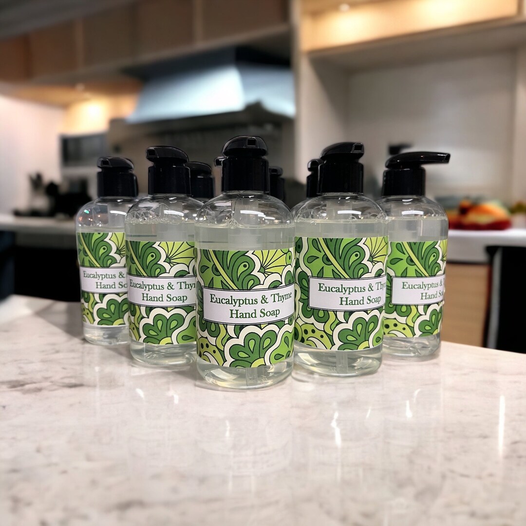 Eucalyptus & Thyme Liquid Hand Soap in a Pump Bottle - Etsy