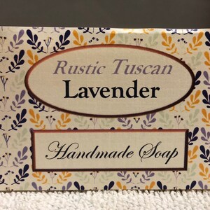 Lavender All Natural Rustic Tuscan Handmade Soap - Etsy